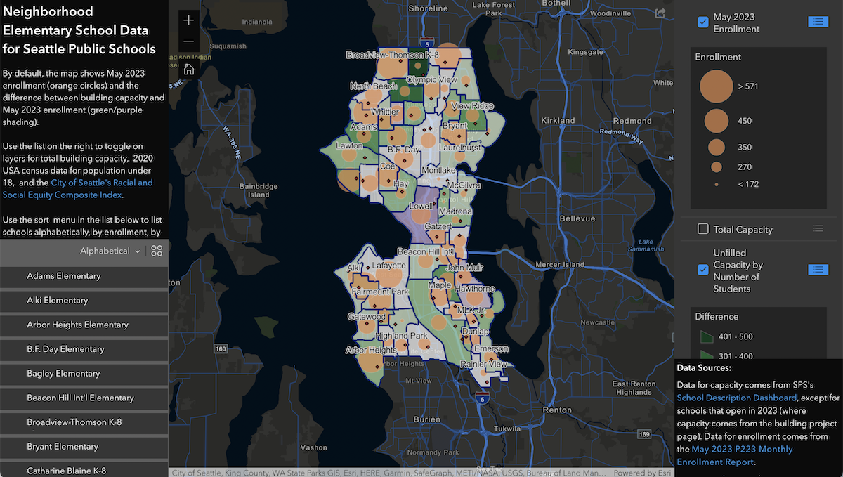 Neighborhood Elementary School Data for Seattle Public Schools - Progressive Seattle Parents