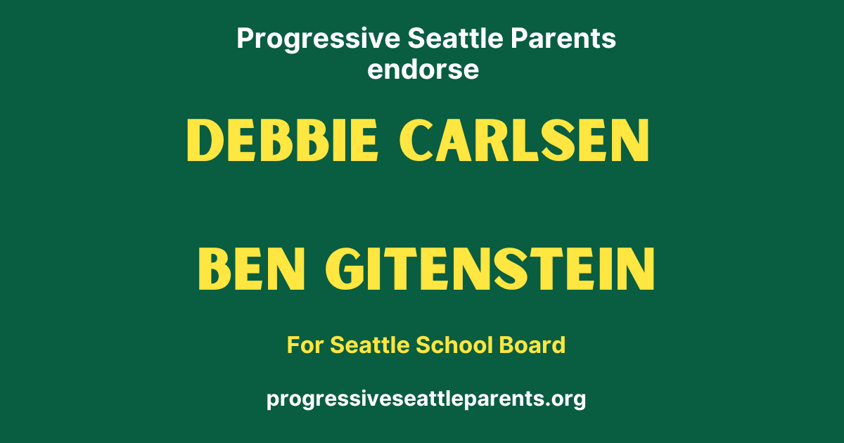 Last Minute Voter Guide - Progressive Seattle Parents
